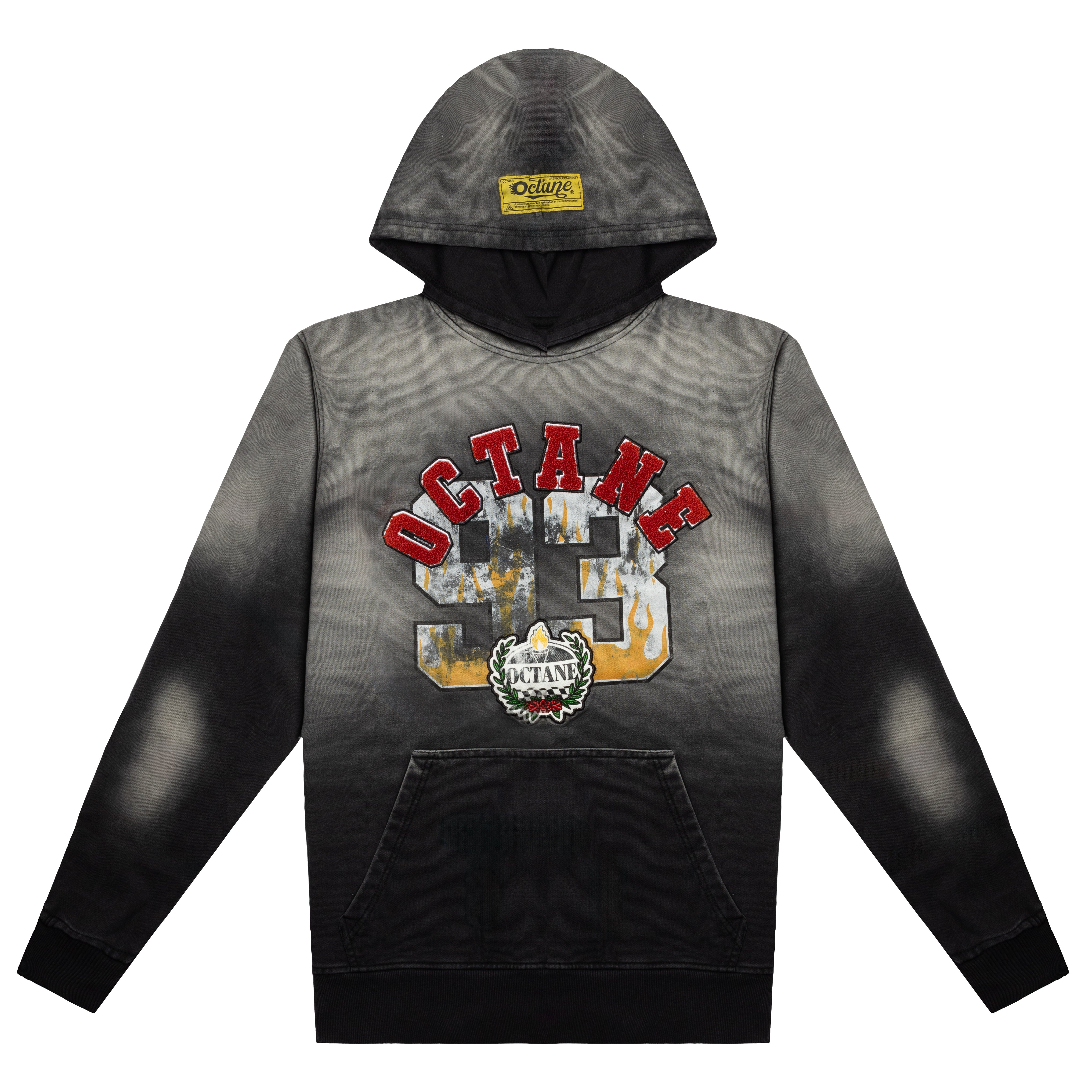 Octane Collegiate Wreath 93 Hoodie(Black) – Octane Clothing Stores